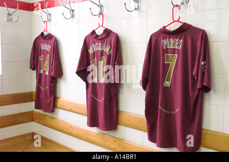 Changing rooms at Highbury Stadium Arsenal Football club Stock Photo ...