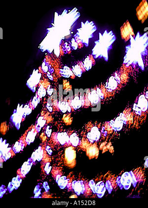 Xmas lights shot with a low res. digital camera Stock Photo - Alamy