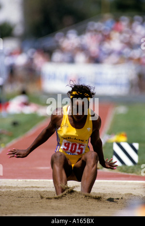Digital stock image of Jackie Joyner competing in track meet Stock ...