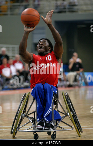 Ade Adepitan, wheelchair basketball athlete, Paralympian, TV Stock ...