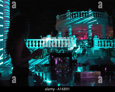 Laser lit Halikarnas disco Bodrum Turkey Stock Photo - Alamy