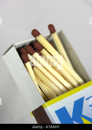 Pile of wooden matchsticks with brown heads isolated on white ...