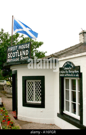 First House Scotland at Gretna Green in 1963 Stock Photo - Alamy