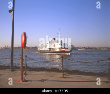 Landing Stage and Quayside - Liverpool, Merseyside, England, with the ...