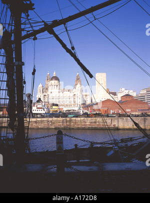 View over Canning Dock, Royal Albert Dock, George's Parade, Pier Head ...