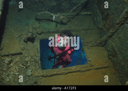 Babs Jackson diving on the Umbria Wreck Port Sudan Wingate Reefs ...