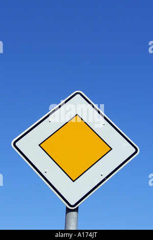 priority, right of way sign, priorities, right of way signs Stock Photo ...