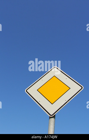 priority, right of way sign, priorities, right of way signs Stock Photo ...