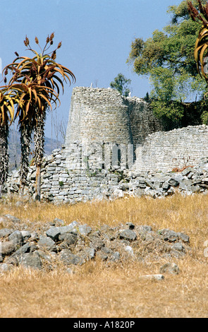 The Conical Tower at Great Zimbabwe Africa Stock Photo - Alamy