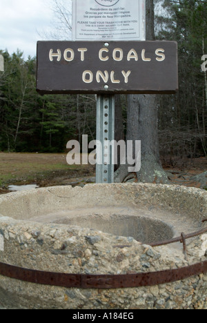 Hot Coals Only Sign Stock Photo - Alamy