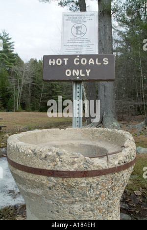 Hot Coals Only Sign Stock Photo - Alamy