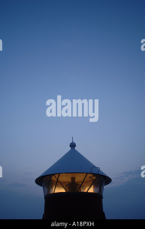 A moody image of a lighthouse at Aalborg in Denmark Stock Photo - Alamy