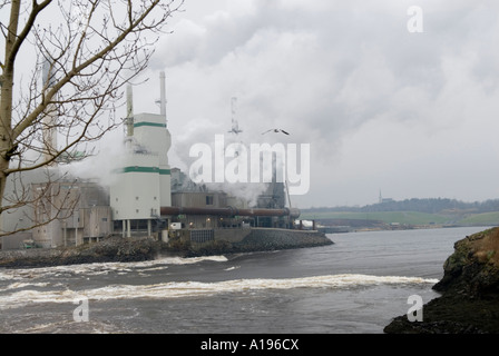 Irving Pulp and Paper Factory in St. John, Nova Scotia, Canada Stock ...