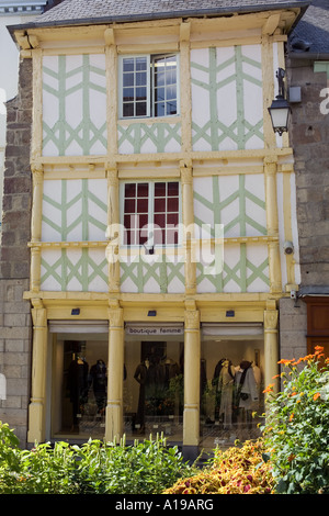 France, Côtes d'Armor, Lamballe, square of the City hall Stock Photo ...