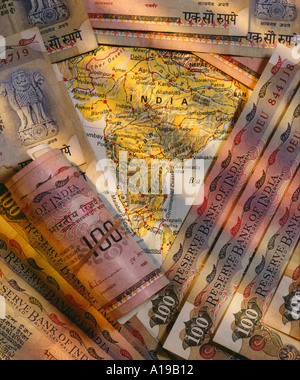 Indian sub-continent map on a globe focused on India Stock Photo - Alamy