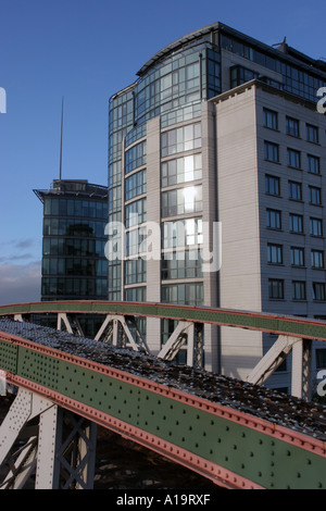 Section of the arch of the old Bishops Bridge in Paddington with the ...