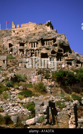The Acropolis of the ancient Lycian city of Tlos, Antalya Province ...