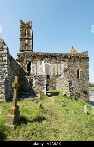 Timoleague Abbey was founded 1240 by franciscan monks , Ireland Stock ...