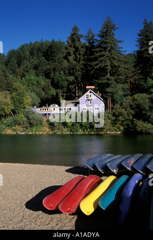 California, Russian River, Beach at Monte Rio Stock Photo - Alamy