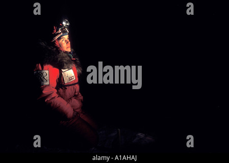 USA Alaska Musher Susan Butcher races through blizzard on Bering Sea ...