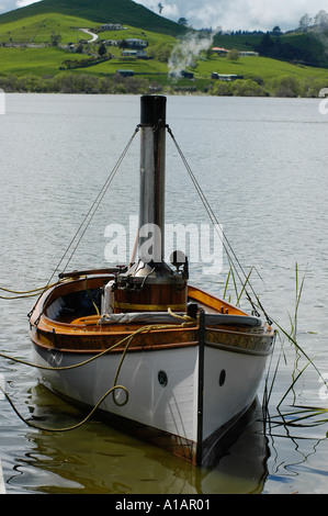 Steam powered boat Romany Stock Photo - Alamy
