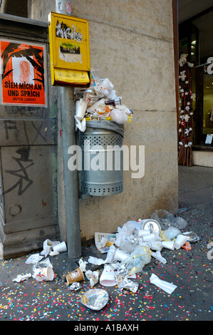Rubbish dump with graffiti Stock Photo - Alamy
