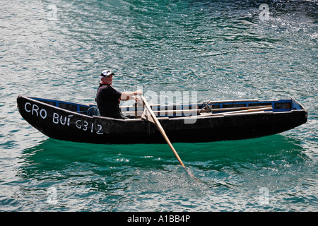 Curragh is a typical traditional boat of the Aran Islands, Inis Oirr ...