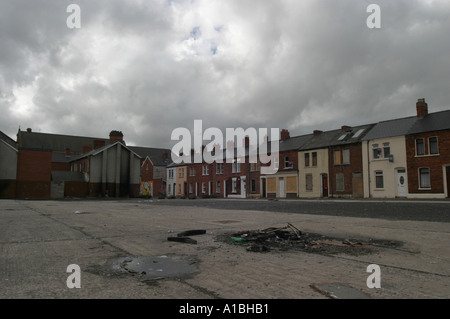 derelict site of the former Springfield Road RUC PSNI police station ...