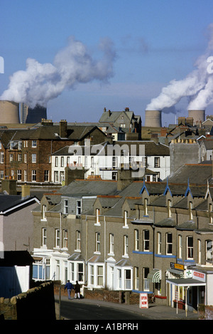 Seascale / Sellafield nuclear power plant on the edge of the Lake ...