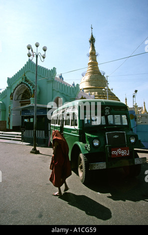 Vintage Buses of Yangon, Myanmar, Burma Stock Photo - Alamy