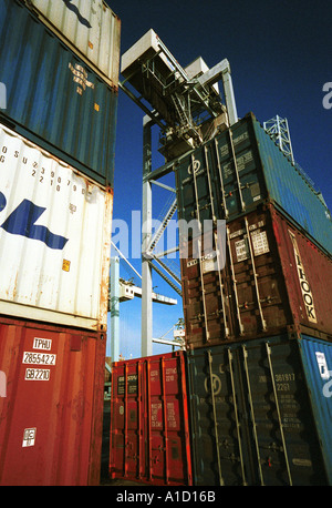 Aarhus Denmark Docks with containers Stock Photo - Alamy