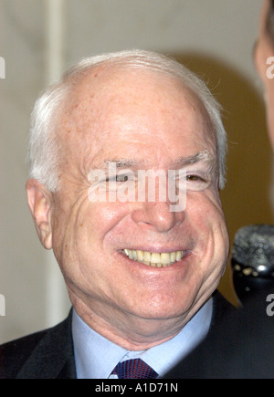 Republican Arizona Senator John McCain Smiles with Connecticut Governor ...