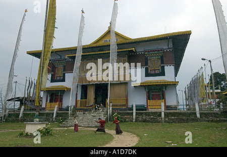 India, Sikkim, Pelling, Pemayangtse Gompa, One of Sikkim's oldest and ...