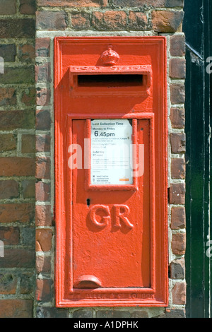 Georgian traditional wall mounted post box, Upper Slaughter ...