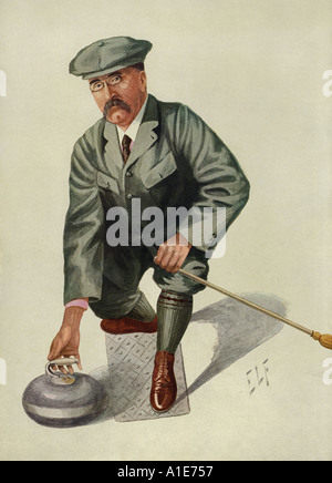 Dr Lunn - Curling Champion Stock Photo - Alamy
