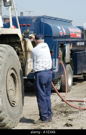 refueling heavy construction equipment Stock Photo - Alamy