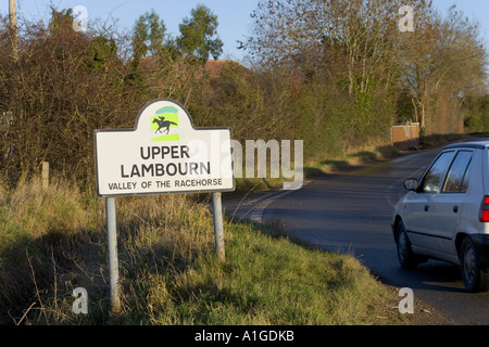 Valley of the Racehorse road sign Lambourn Berkshire JMH1121 Stock ...