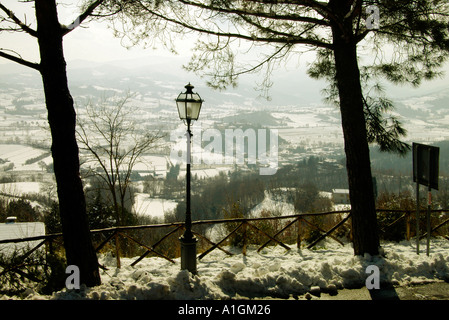Looking from Citerna in Umbria over the valley to Tuscany Italy Stock ...