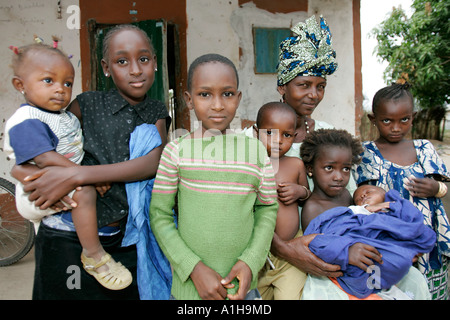 Three generations of a Gambian family The Gambia West Africa Stock ...