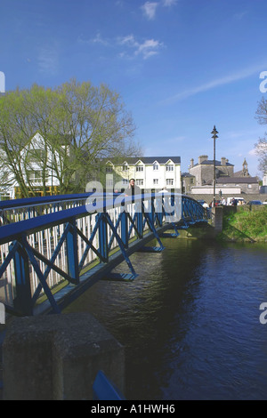 Footbridge over the Garavogue River, Sligo city, County Sligo, Ireland ...