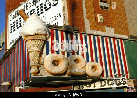 Doughnut food shop in Blackpool, Lancashire - ice cream, slush, candy ...