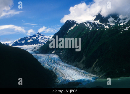 Meade Glacier part of the Juneau icefield near Haines Inside Passage ...