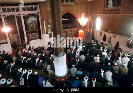 Peckham London Sheikh Nazims Followers In Mosque Praying Stock Photo ...