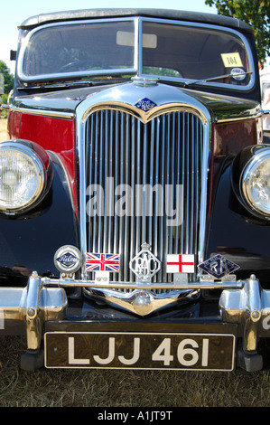 Bonnet and grill of classic Riley motor car, UK Stock Photo - Alamy