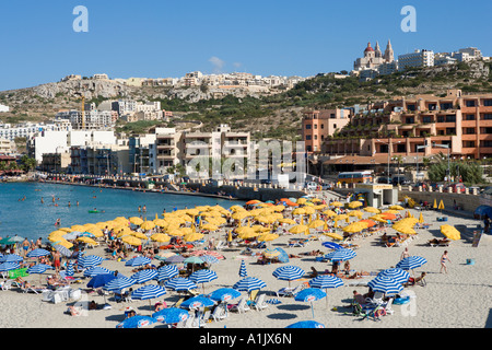 Melliah and Mellieha Bay beach, Malta Stock Photo - Alamy