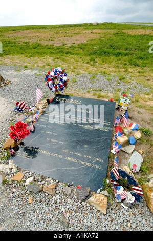 Crash site of flight 93 the air plane that was high jacked on 911 and ...