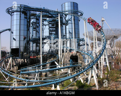 Roller coaster in Europapark, Rust, Germany Stock Photo - Alamy