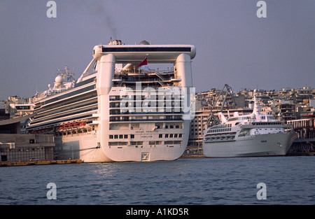Stern View Of The GRAND PRINCESS Cruise Ship Berthed At The James R ...