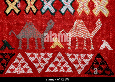 Woven fabric Morocco Berber Detail of Berber Zemmour kilim Stock Photo ...