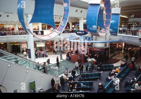 View from balcony of airside departure lounge Gatwick airport LGW BAA ...